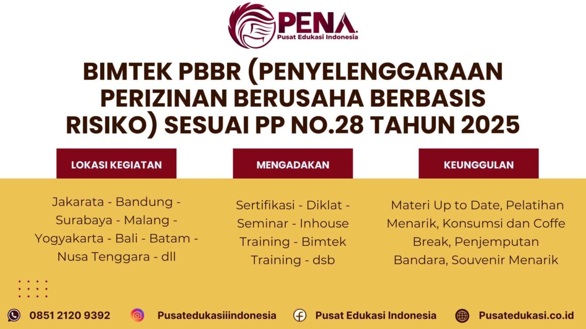 Pelatihan PBBR sesuai PP No 28 Tahun 2025 Terbaru 2025/2025 - Pusat ...